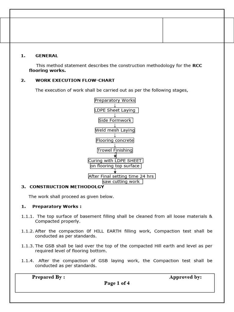 16.FM 2 Flooring Methodology by Vendor | PDF