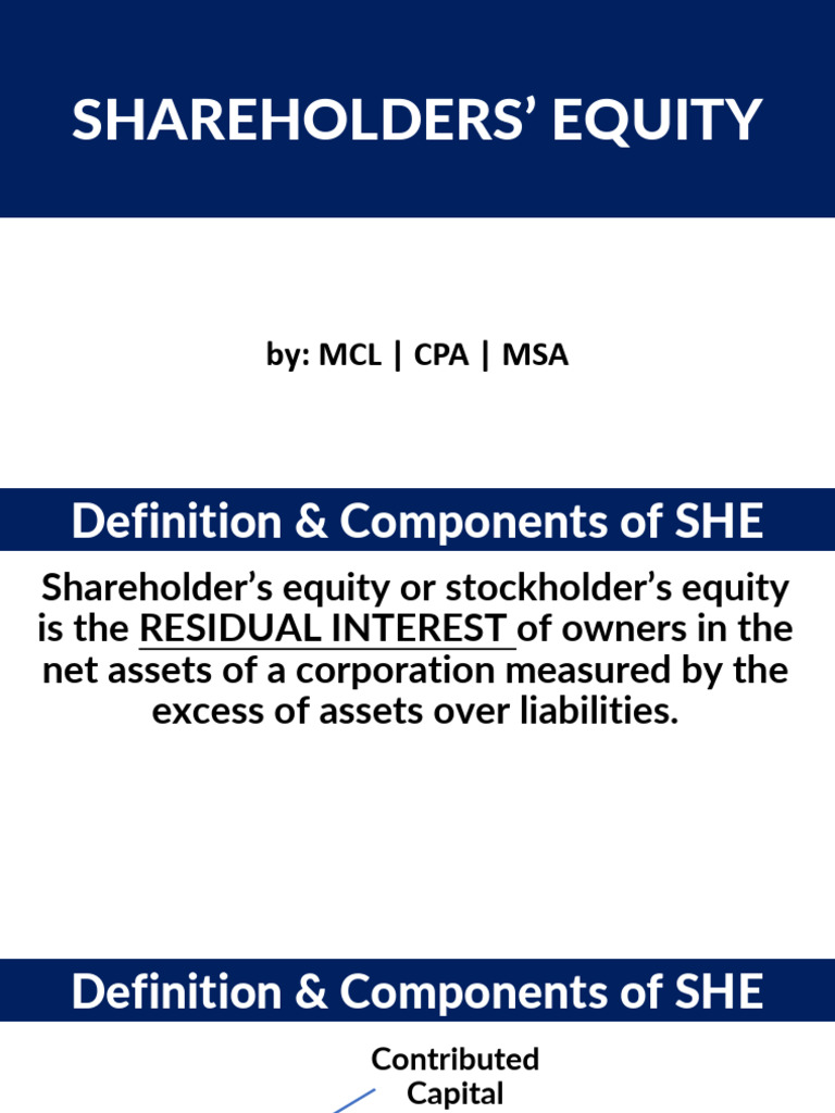 Shareholder's Equity-Share Capital - 0 | PDF | Preferred Stock | Equity ...