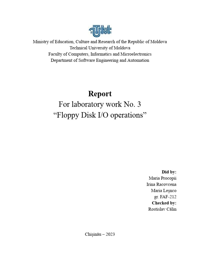 SO Lab3 | PDF | Floppy Disk | Booting