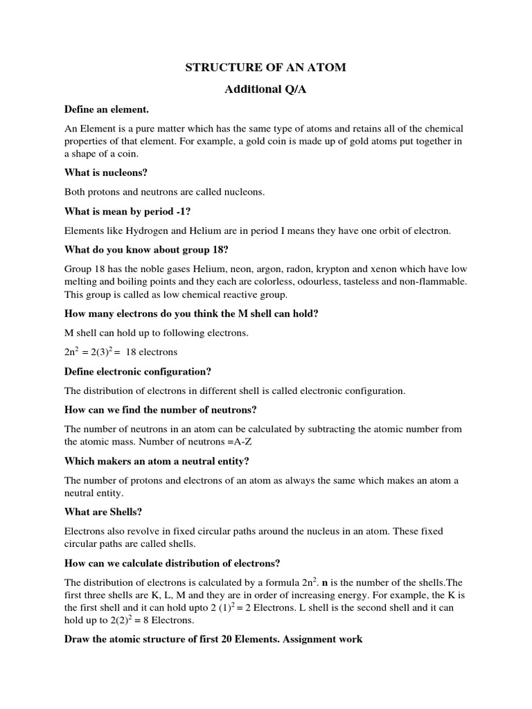 Understanding Atomic Structure Basics | PDF | Teaching Methods ...