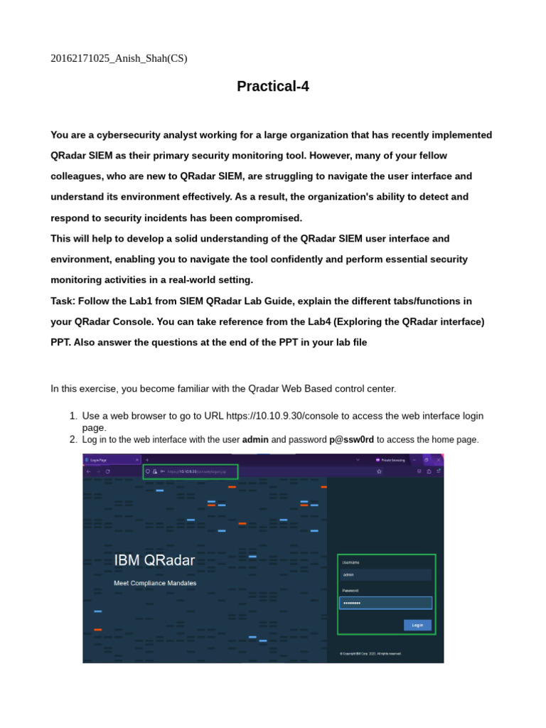 Anish Shah Prac4 | PDF
