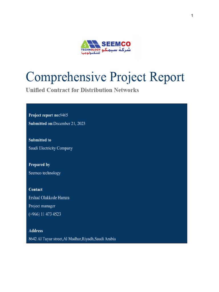 Detailed Project Report | PDF | Project Management | Performance Indicator