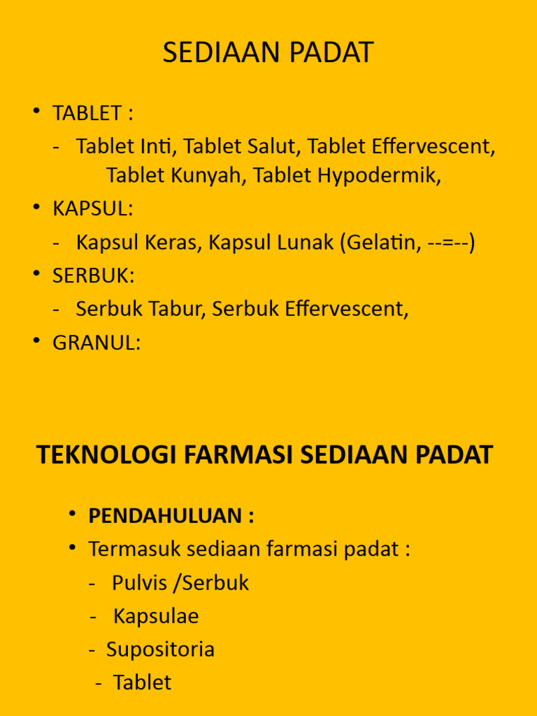Teknologi Farmasi Sediaan Padat | PDF | Kesehatan Holistik | Sains & Matematika