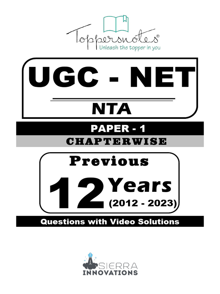 Ugc Net Paper 1 Pyq English Sample | PDF | Reason | Booting