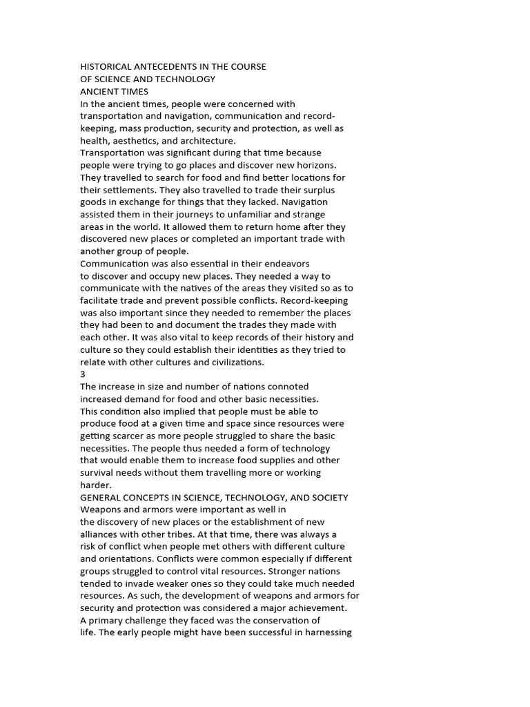 Ancient Times | PDF | Social Science | History
