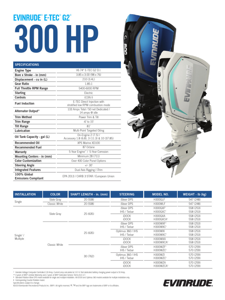 ETEC G2 300 HP Outboard | PDF