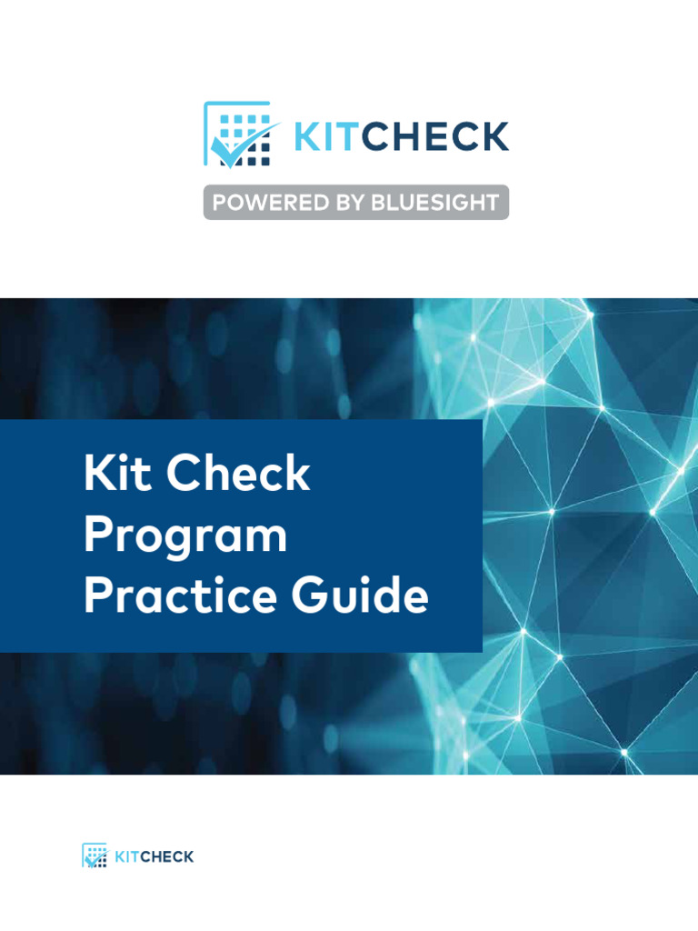 KitCheckCorePracticeGuide3 0 | PDF | Patient Safety | Radio Frequency ...