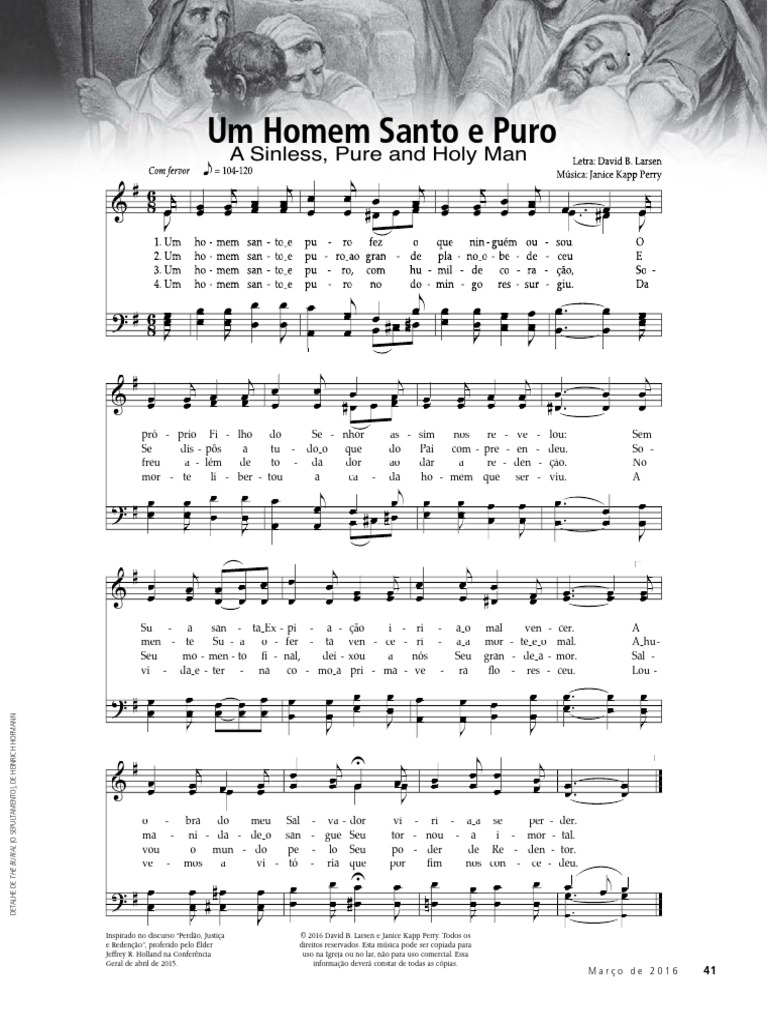 Um Homem Santo e Puro - A Sinless Man | PDF