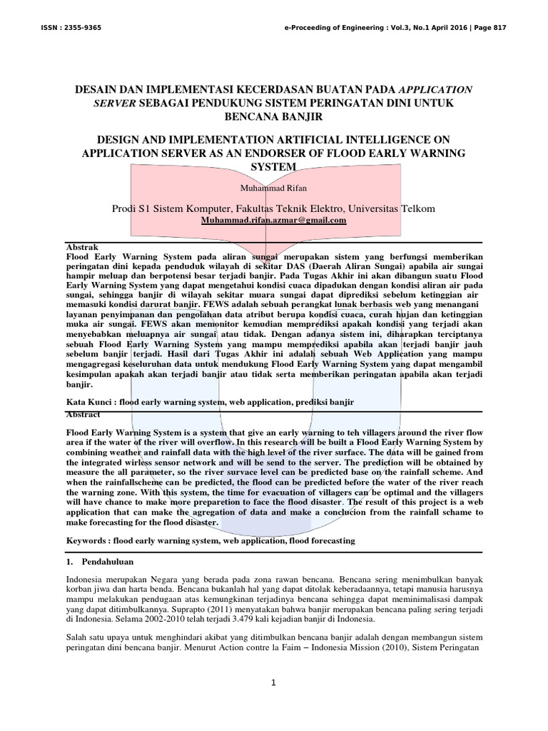 2016 - Desain Dan Implementasi Kecerdasan Buatan Pada Application | PDF