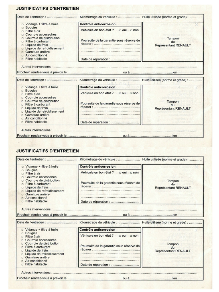 Carnet Entretien Ds4 Pdf