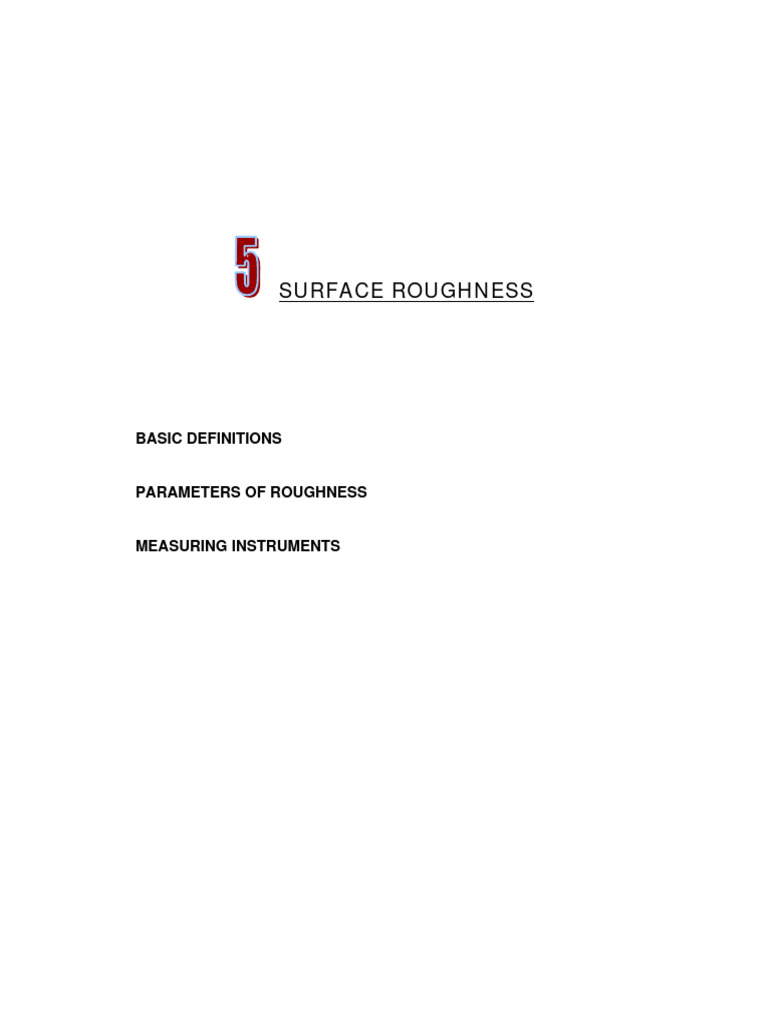Surface Roughness | PDF | Surface Roughness | Machining