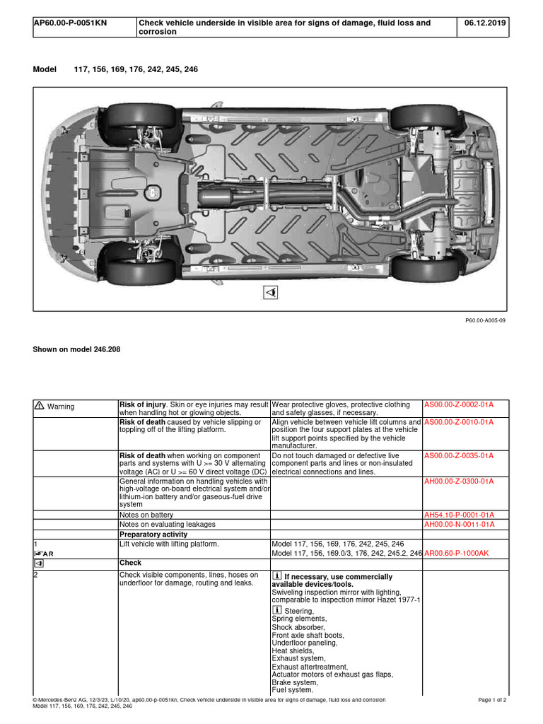 Vehicle Underside Inspection Guide | PDF