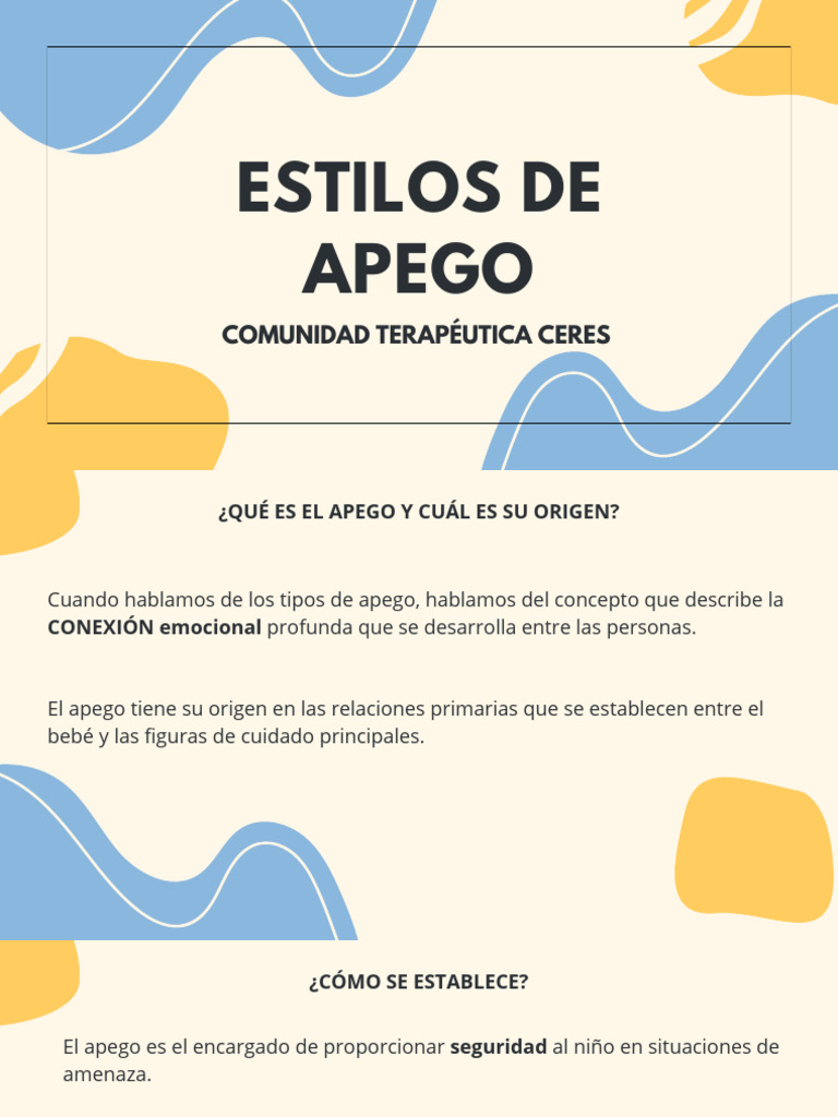 Estilos De Apego Pdf