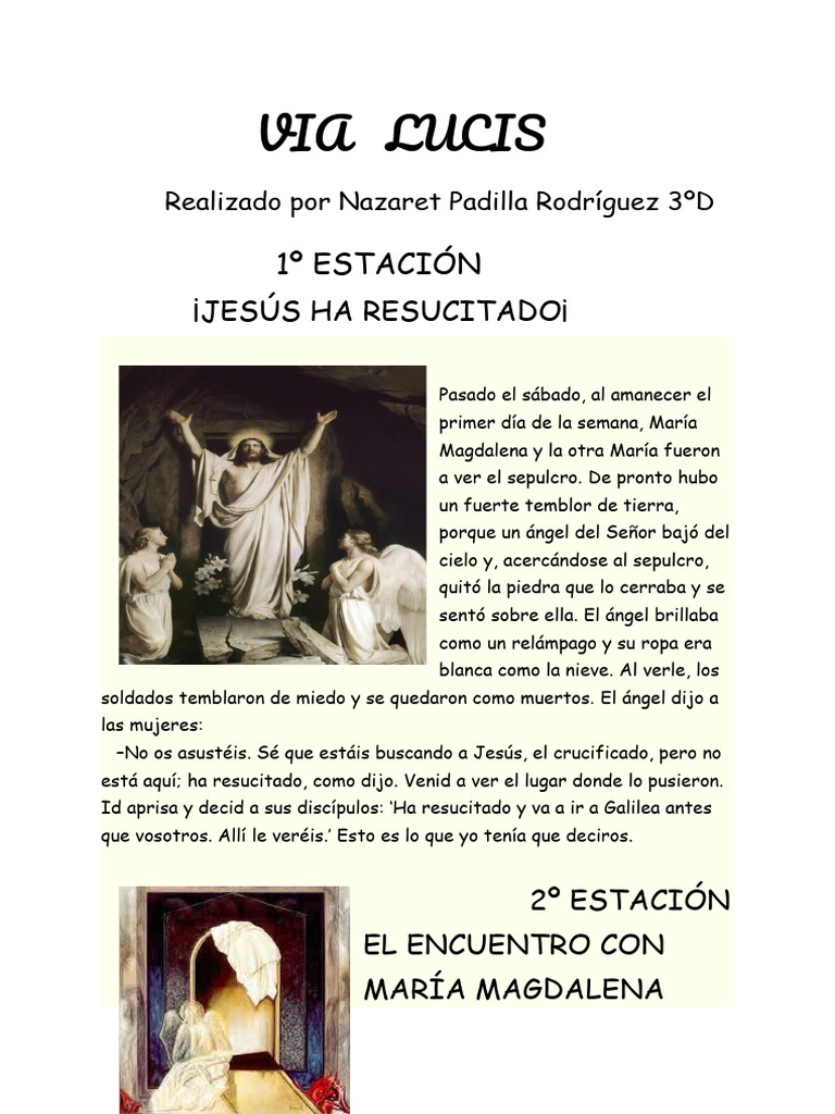 Vía Lucis | PDF | Religión y espiritualidad