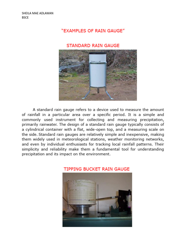 RAINGAUGE | Download Free PDF | Precipitation | Rain