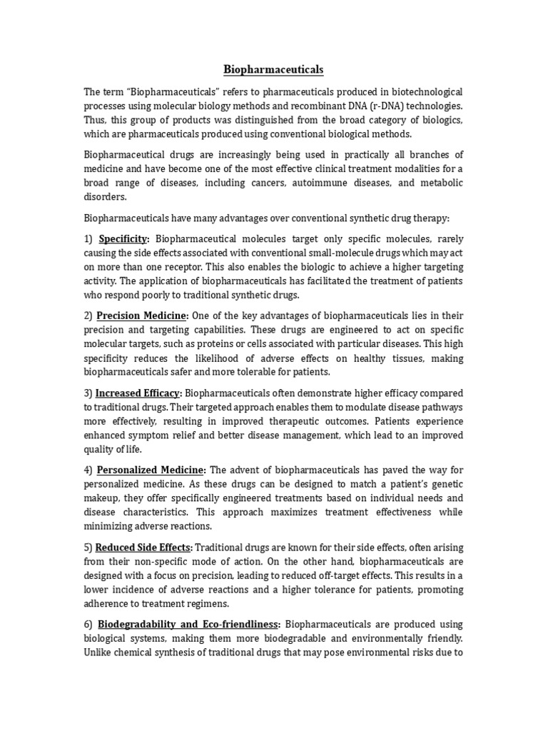 Biotechnology Notes - Part 1 | PDF