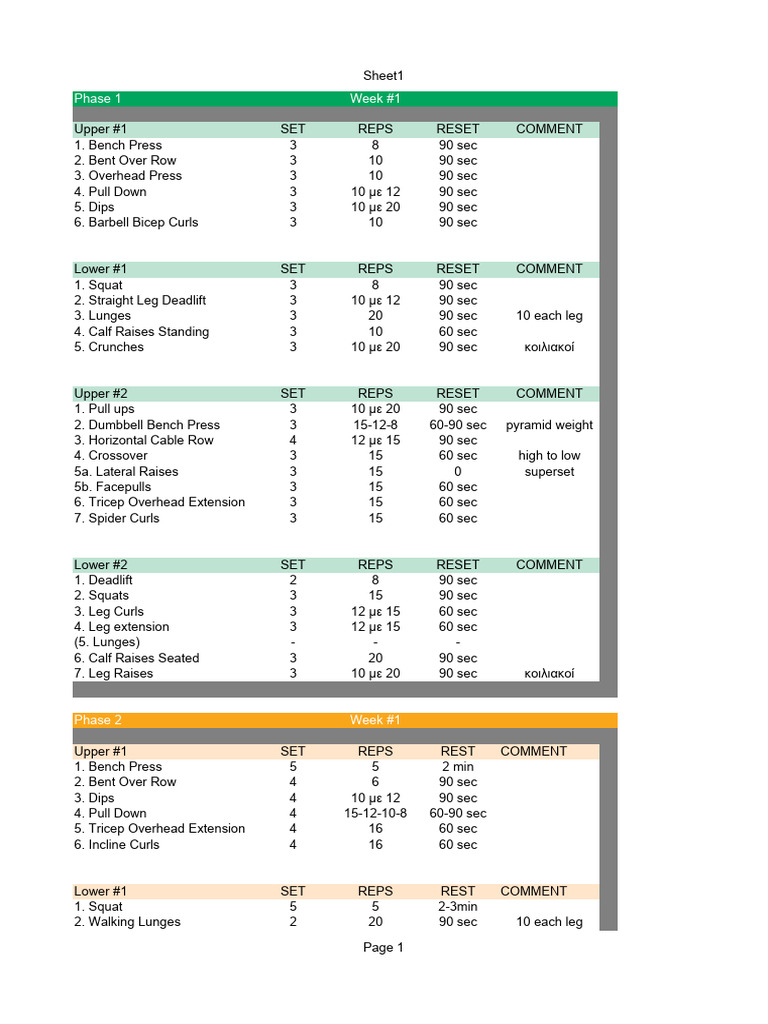 Phase 1 Week #1 | PDF | Home & Garden