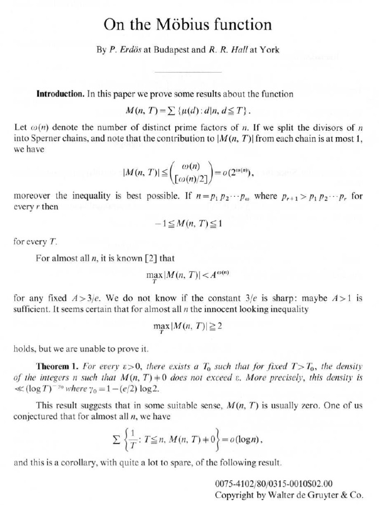 1980 27erdos | PDF | Abstract Algebra | Discrete Mathematics
