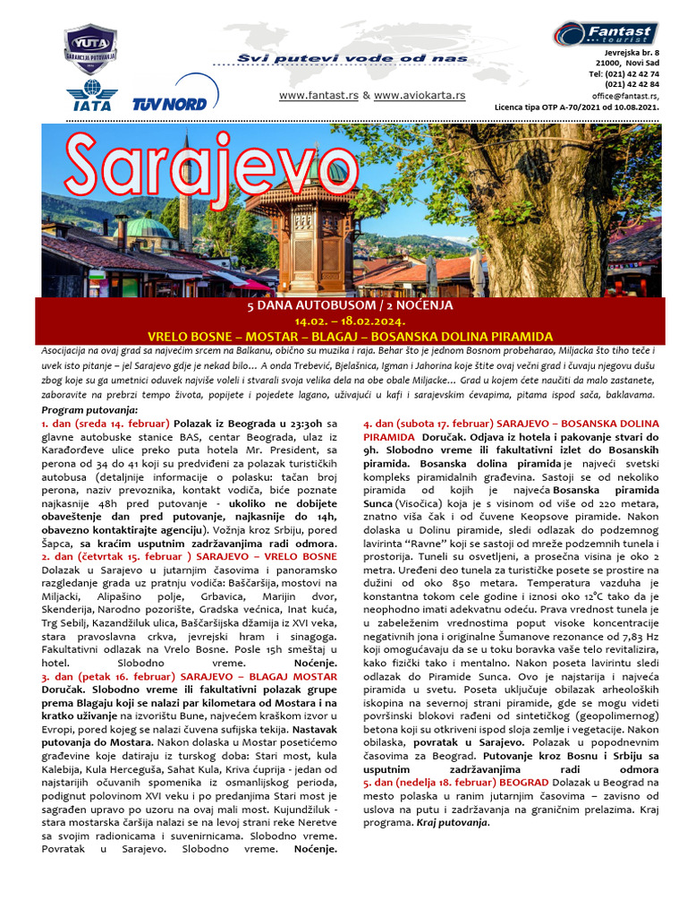SARAJEVO Dan Drå Avnosti | PDF