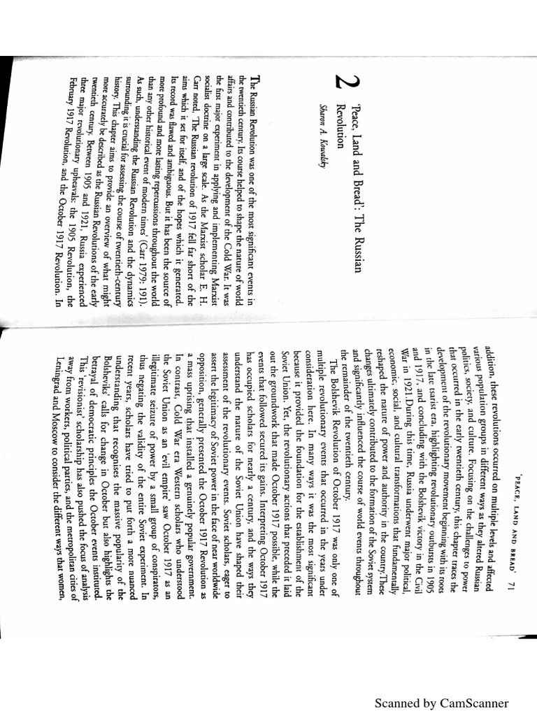 Kowalsky Sharon, Peace, Land & Bread, The Russian Revn, in Vandana ...