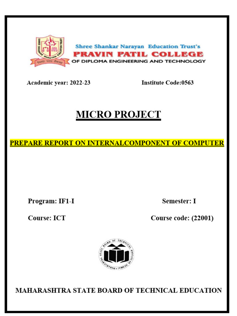 99999999ict Micro Project 2.0 | PDF | Solid State Drive | Computer Data Storage