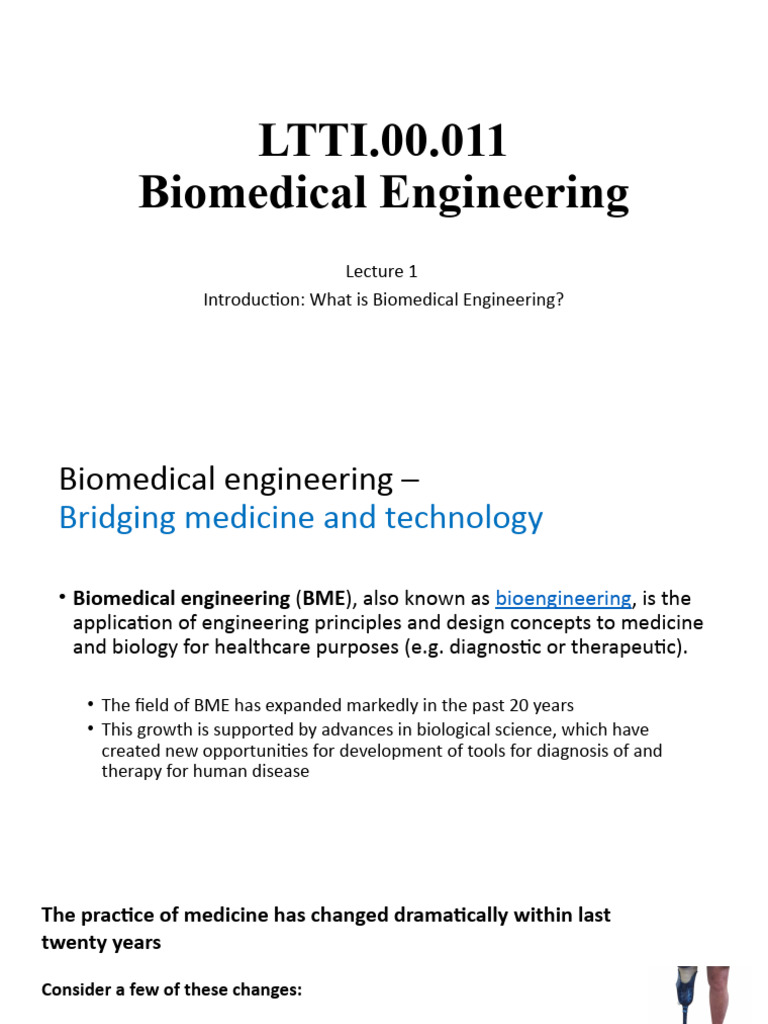 Introduction to Biomedical Engineering | PDF | Biology | Clinical Medicine