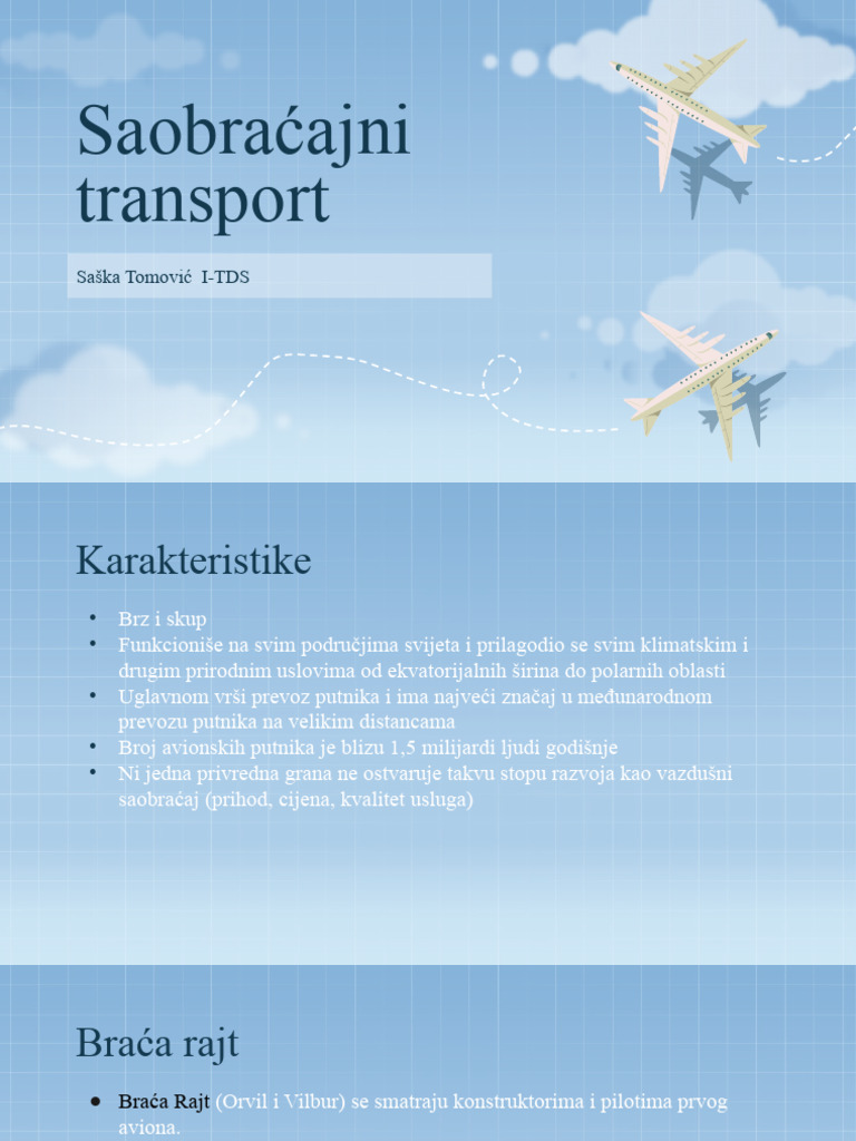 Vazdusni Saobraćaj | PDF