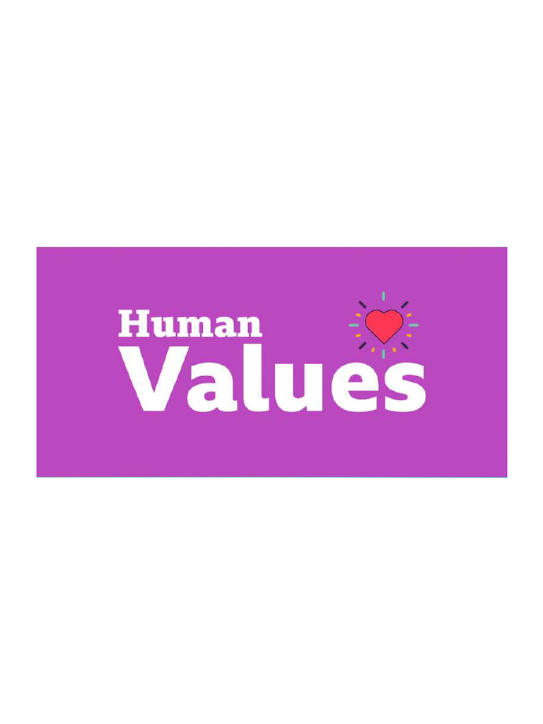 Human Values | PDF