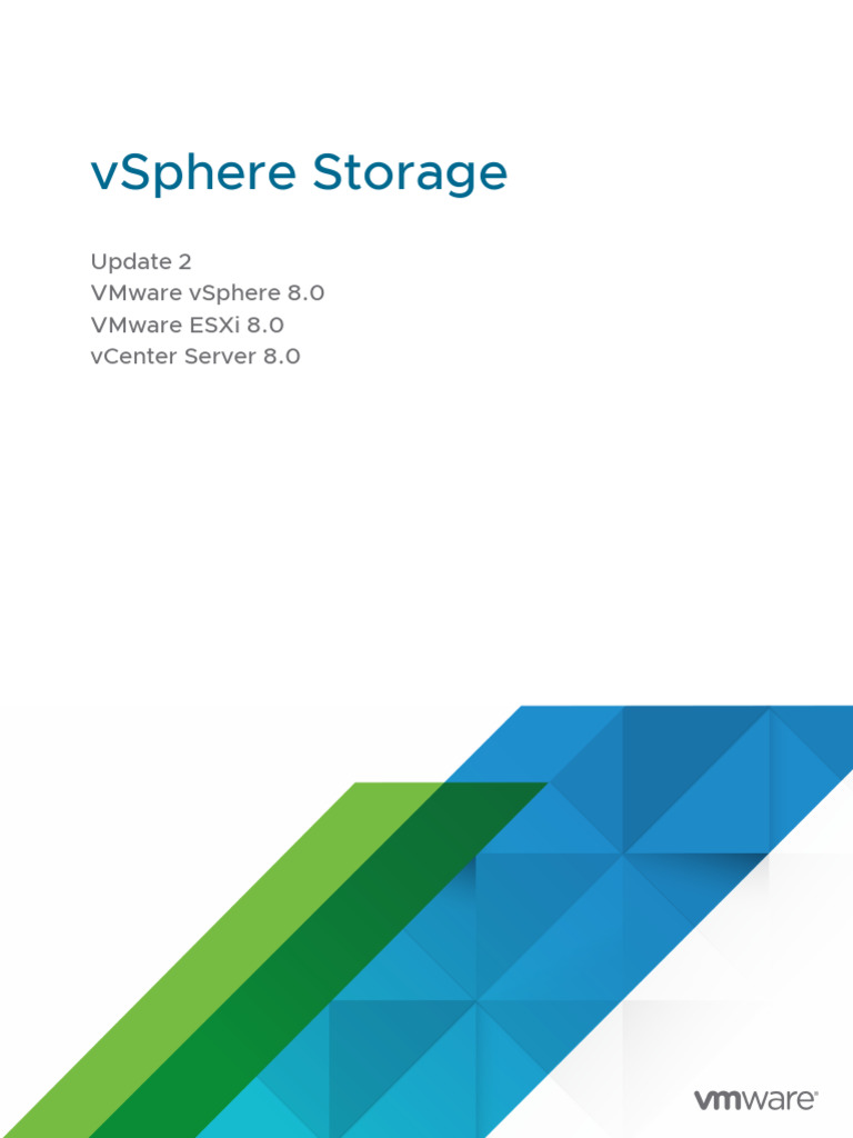 Vsphere Esxi Vcenter 802 Storage Guide | PDF | Data Transmission | Data