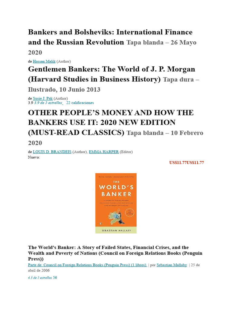 Bankers and Bolsheviks | PDF
