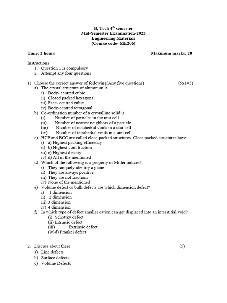 Engineering Materials | PDF | Teaching Methods & Materials