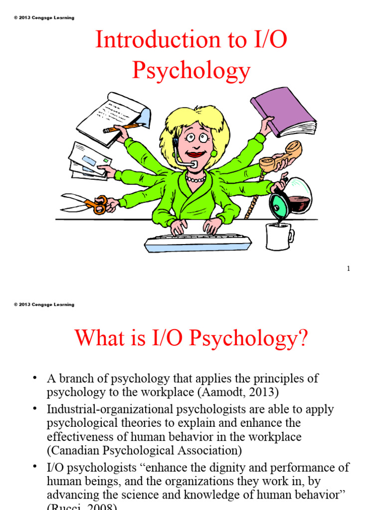 Chap 01 Introduction To IO Psychology | PDF | Industrial And ...