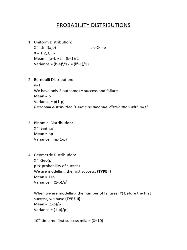 Probability Distributions | PDF | Statistical Models | Scientific Theories