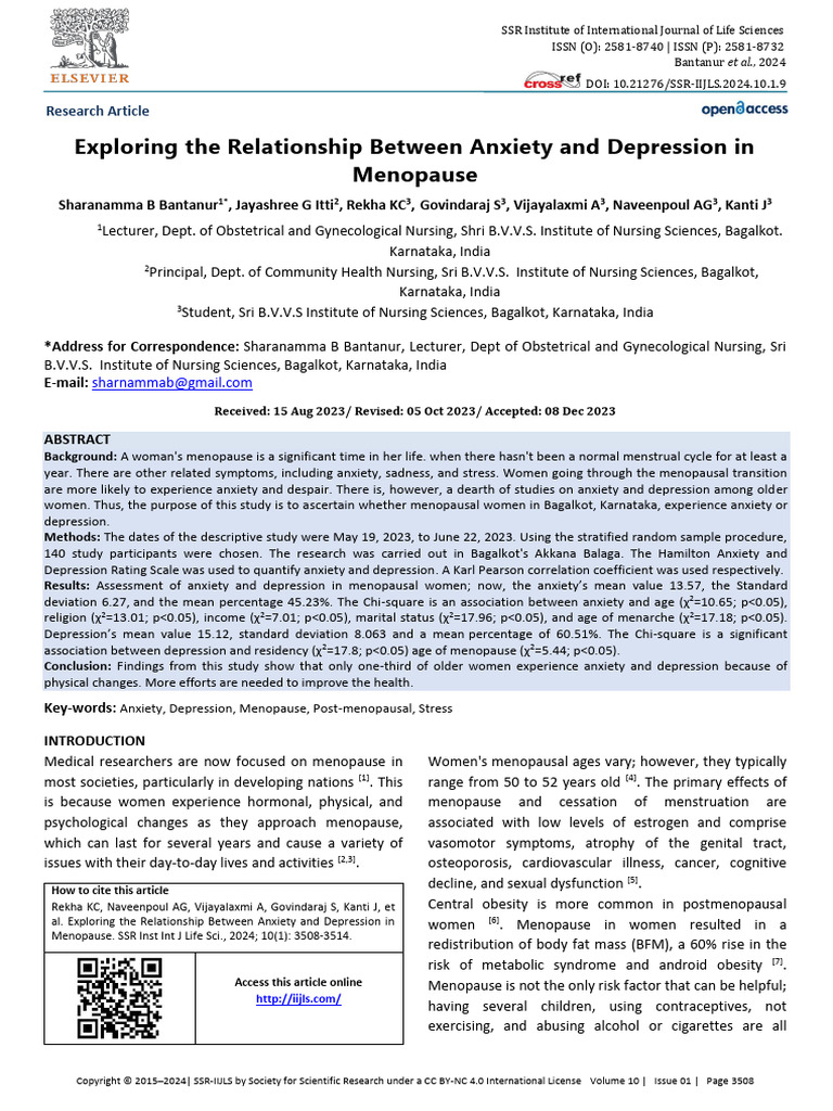 Exploring Relationship Anxiety Depression Menopause | PDF Exploring Relationship Anxiety Depression Menopause | PDF