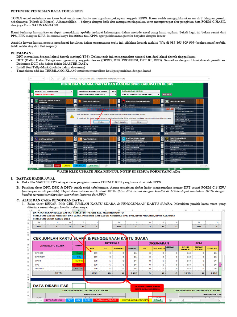 Panduan Tools KPPS Pemilu | PDF