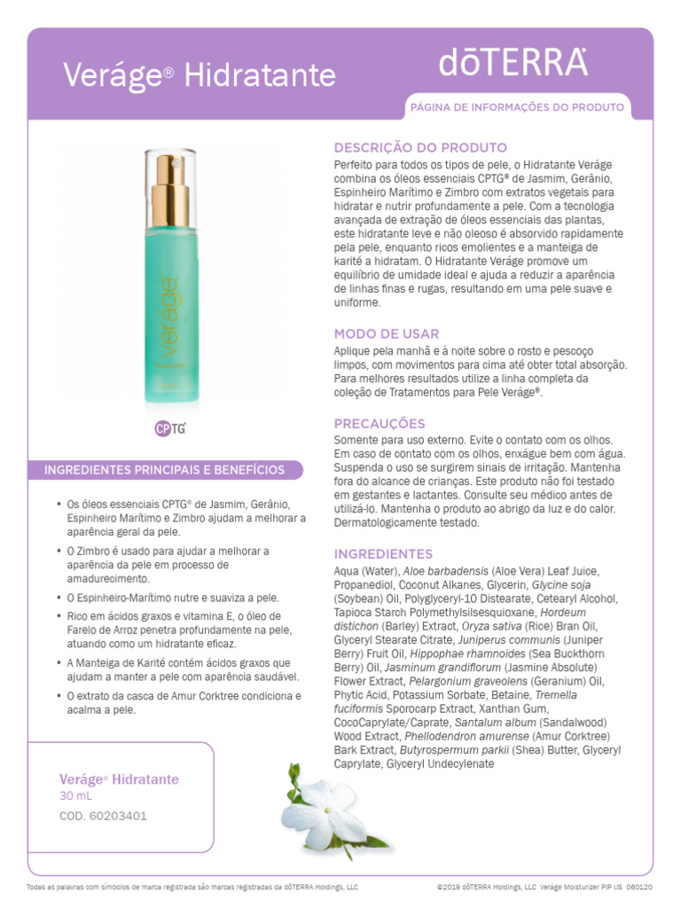 Verage Hidratante | PDF