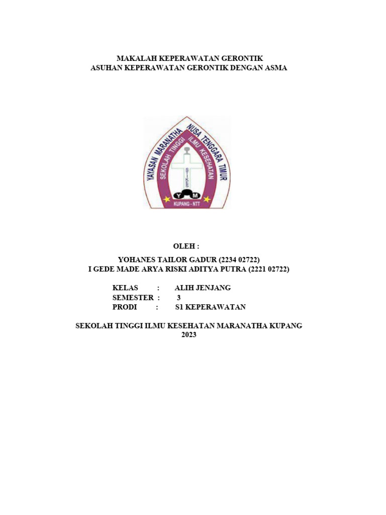 Askep Asma Keperawatan Gerontik | PDF