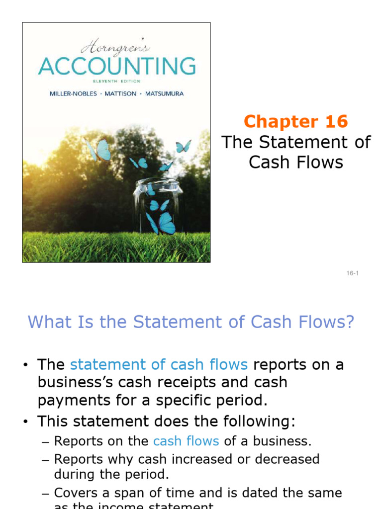 (PPT) Statement of Cash Flows | PDF