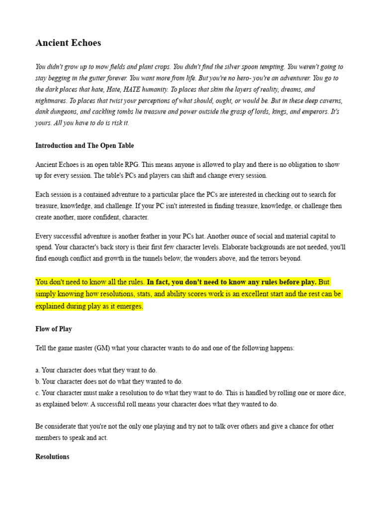 Ancient Echoes PDF | PDF