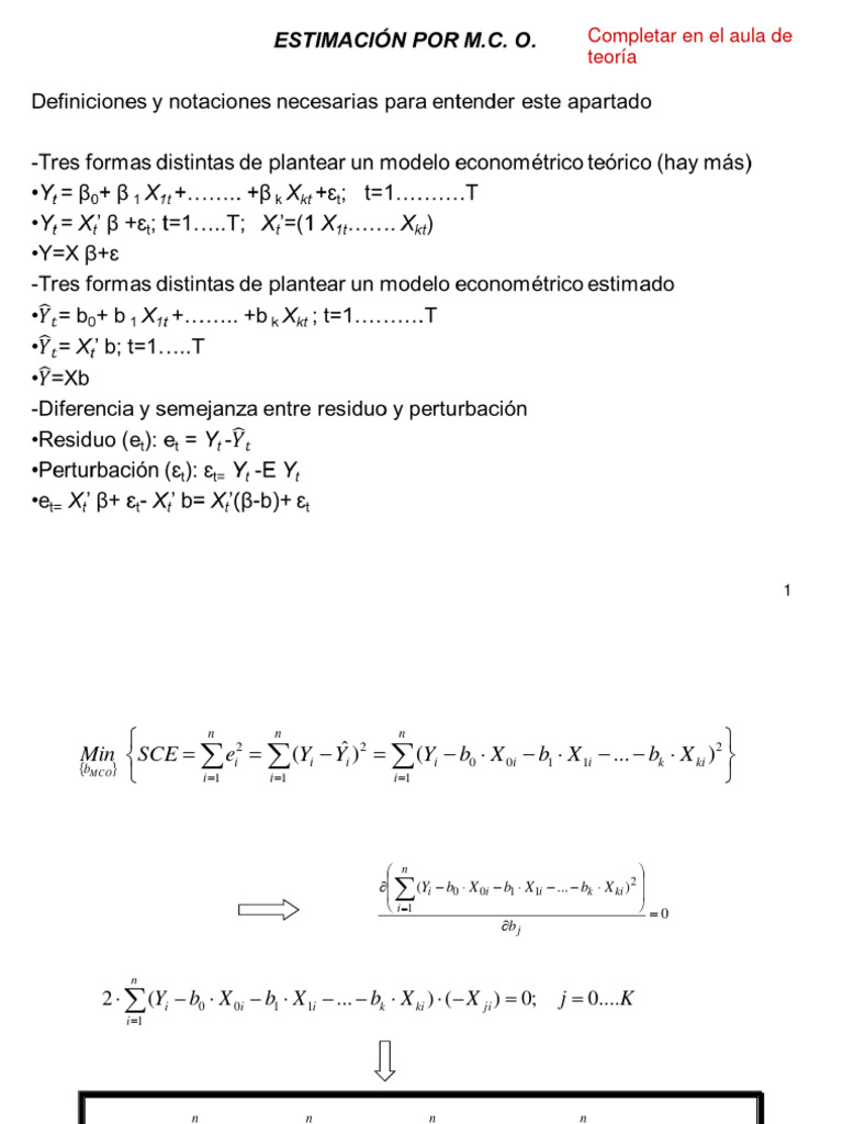 Estimación Por MCO | PDF