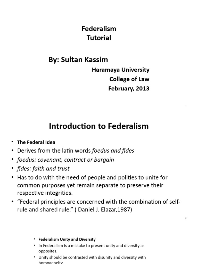 Federalism Tutorial | PDF