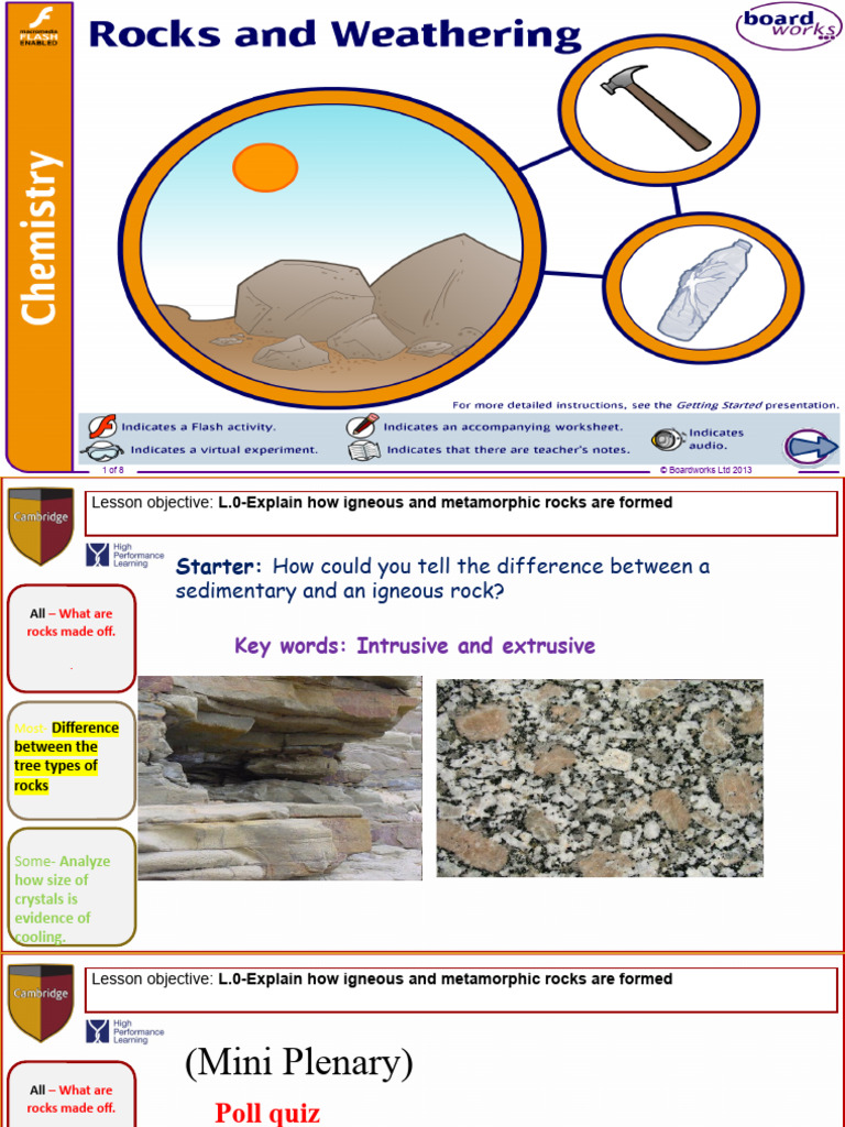 Lesson - 2 New Igneous and Metamorphic Rocks | PDF