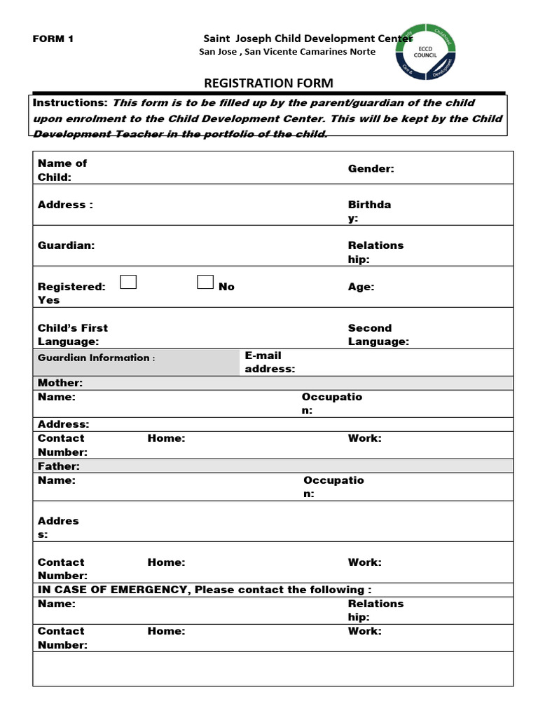Forms 1 5 for Registration 2021 Mame 1 | PDF