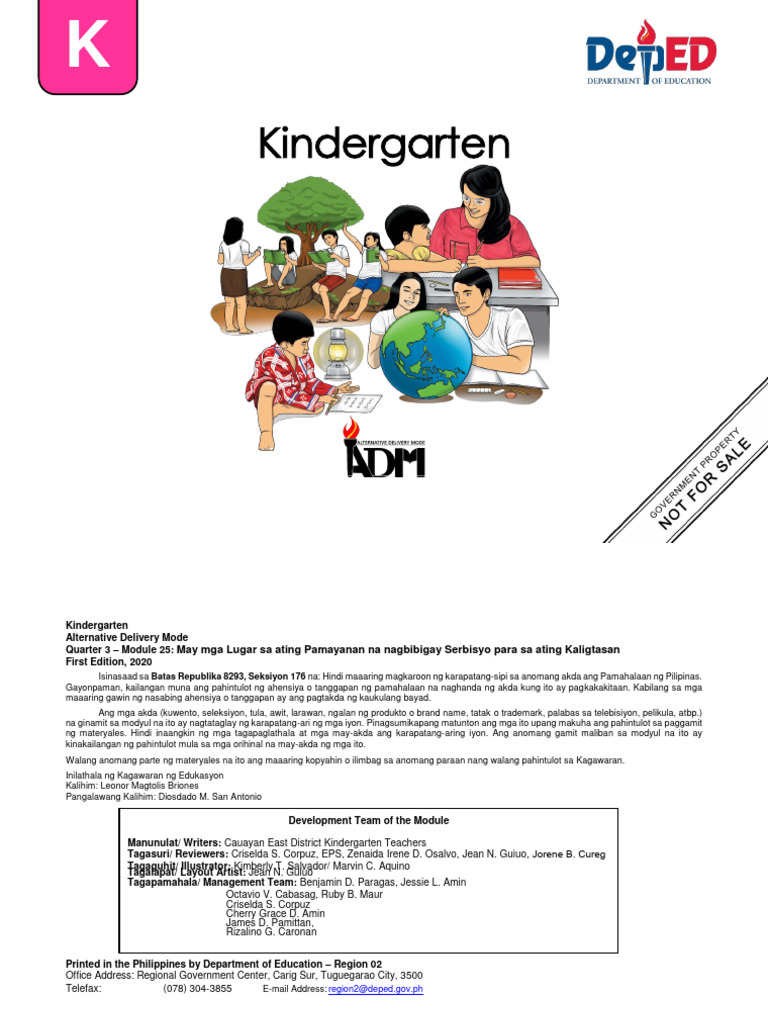 Kinder - Module - Week 25 - Day 1-5 | PDF