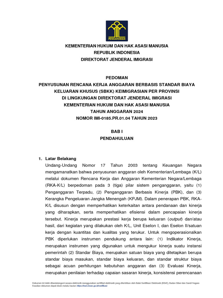 Pedoman Perencanaan SBK-1 | PDF