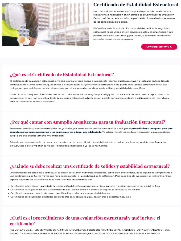 Certificado de Evaluación Estabilidad Estructural - Arquitectura | PDF | Fundación (Ingeniería)