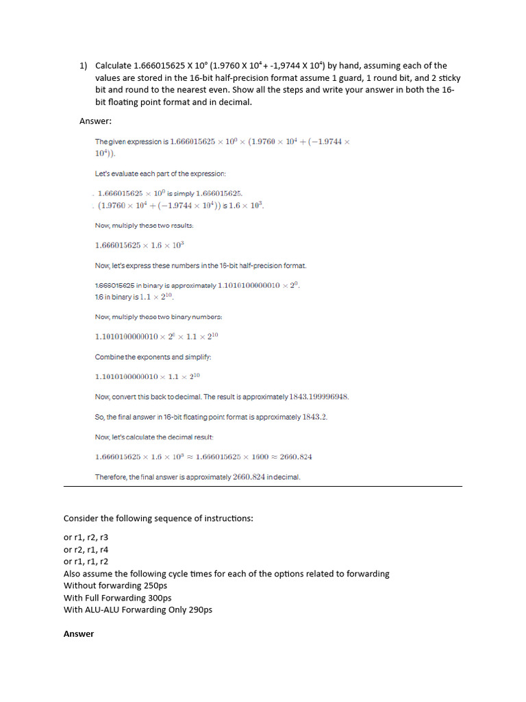 Answer | PDF | Computer Engineering | Computer Architecture