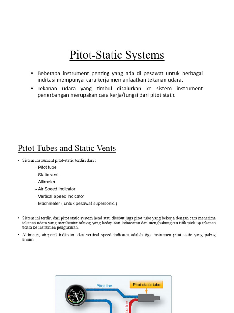 Pitot Static Systems | PDF | Teknologi & Rekayasa