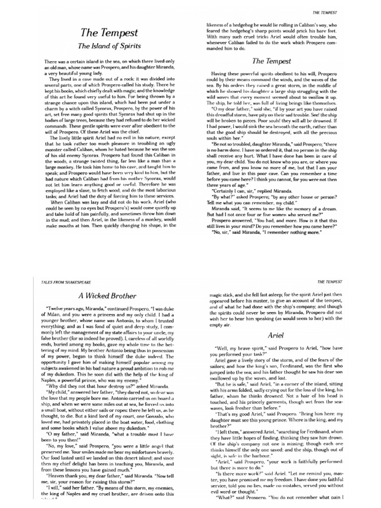 The Tempest | PDF