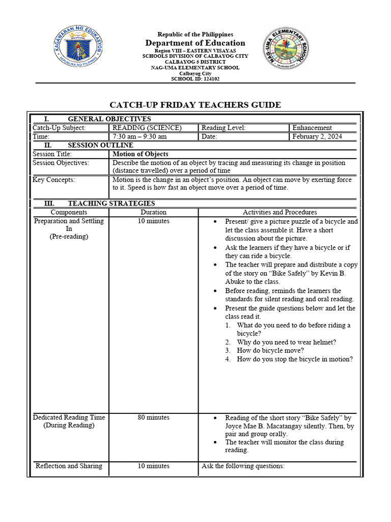 TG Reading Program | PDF